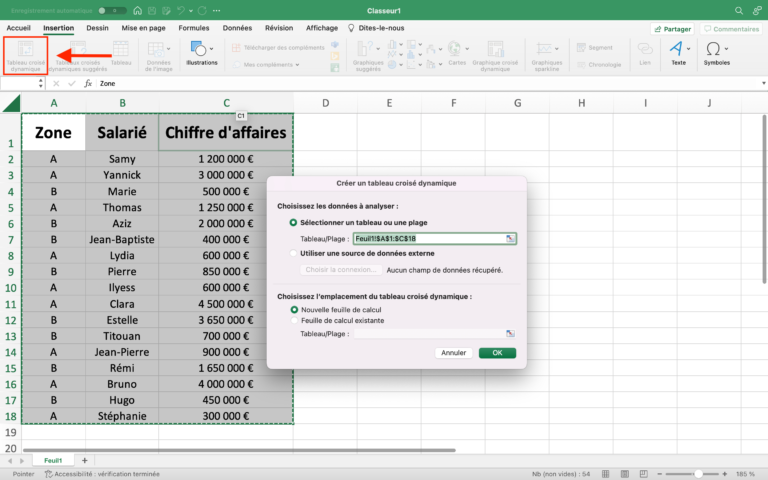 Comment créer un tableau croisé dynamique dans Excel ? - Easy Learn